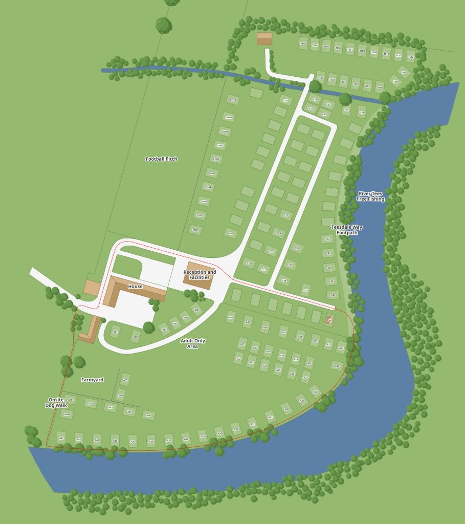 Campsite layout choose your pitch